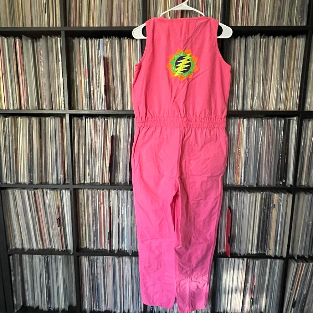 Hot Pink 90s Jumpsuit Overalls Neon Mandala Syf Steal… - Gem